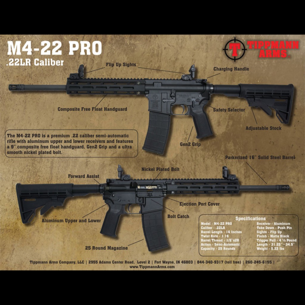 Tippmann Arms M4-22 Pro Rifle - Copper Custom Armament